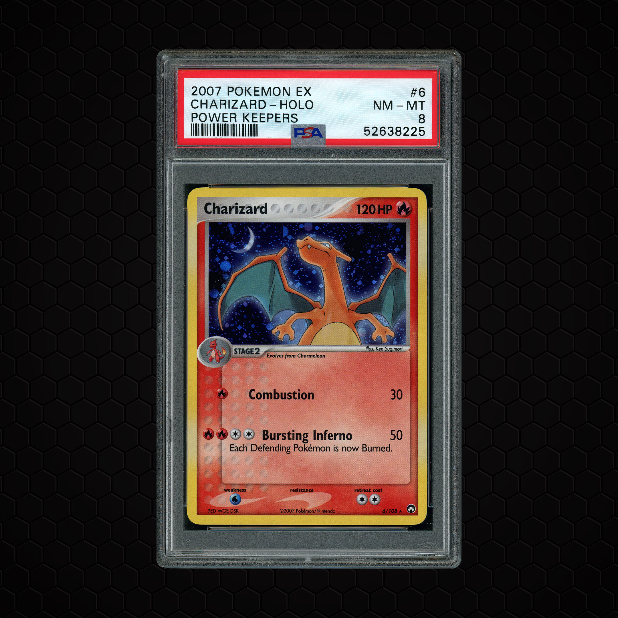 2007 Power Keepers Holo Charizard #6 PSA 8 - 486