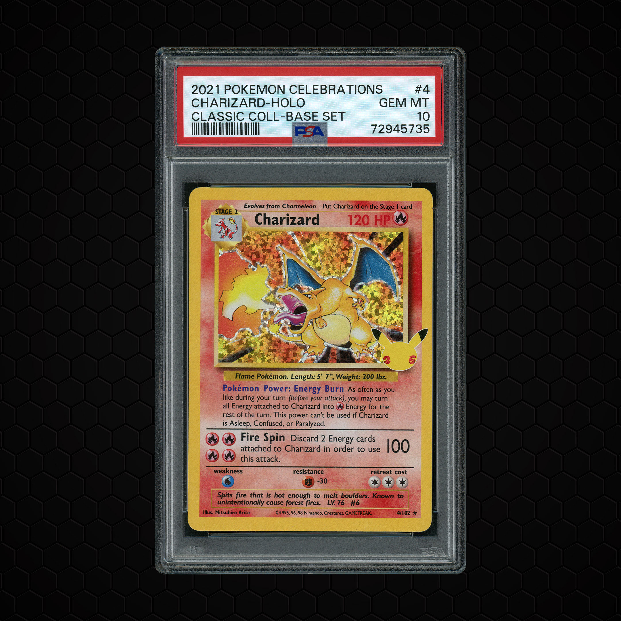 2021 Celebrations: Classic Collection Charizard #4 PSA 10 - 1140