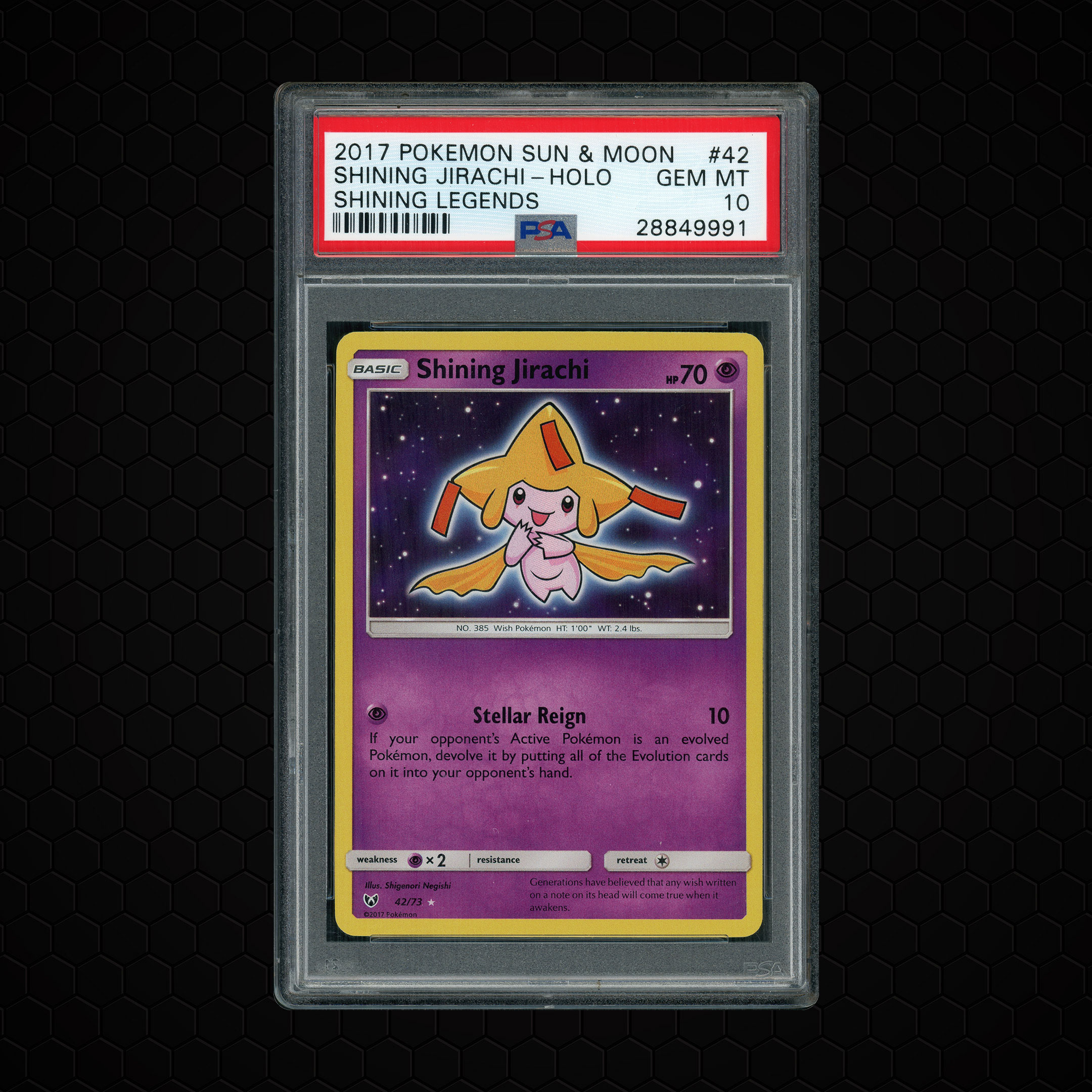 2017 Shining Legends Shining Jirachi #42 PSA 10 - 5163