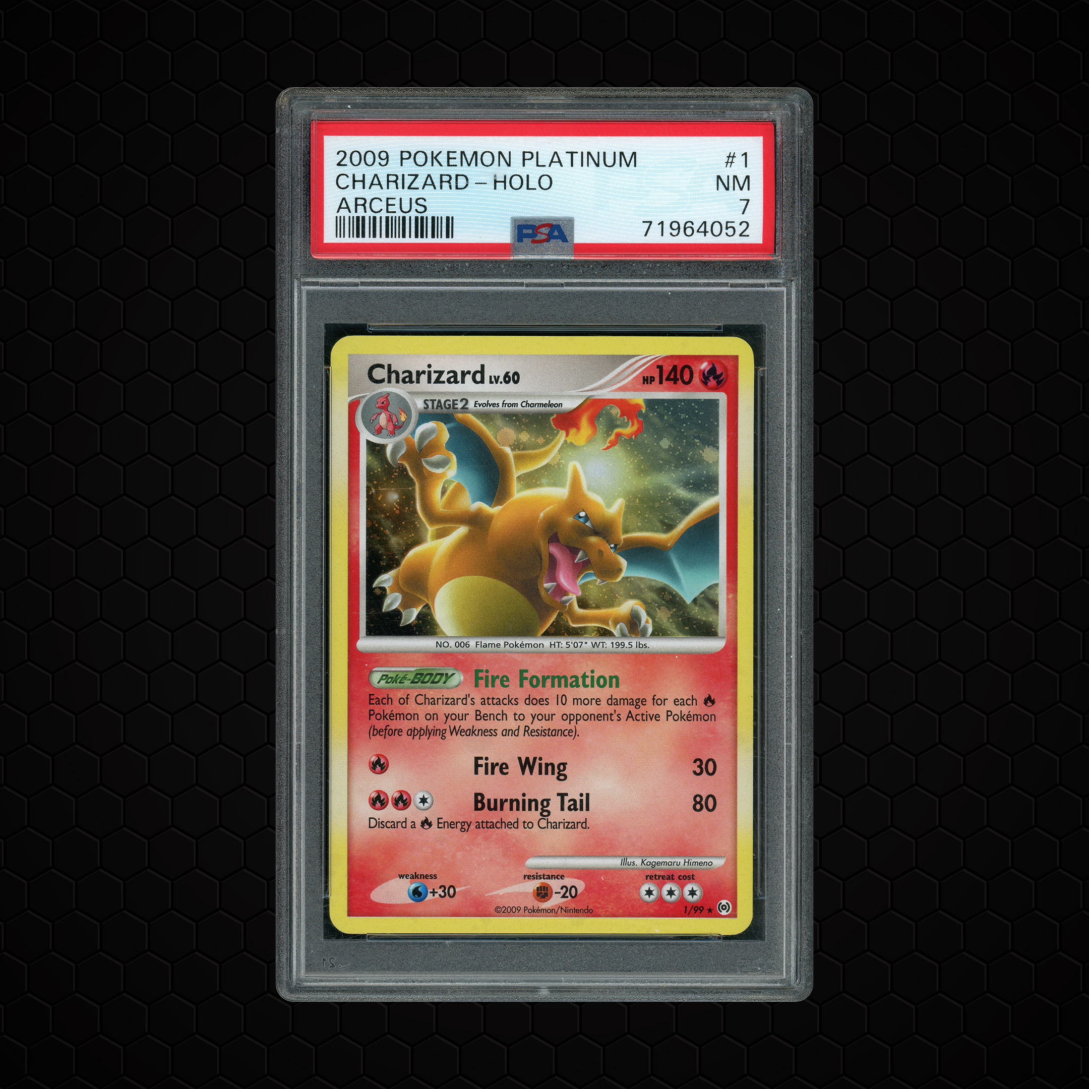 2009 Platinum Charizard #1 PSA 7 - 7437